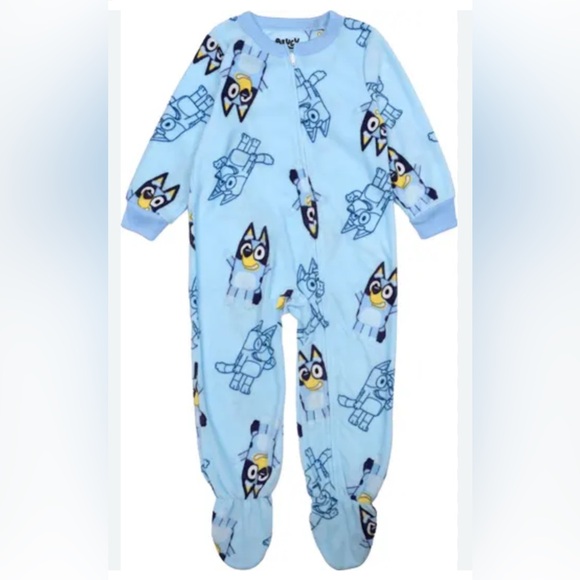 Disney | Pajamas | New Bluey Fleece Footed Sleeper Pajamas 4t New ...